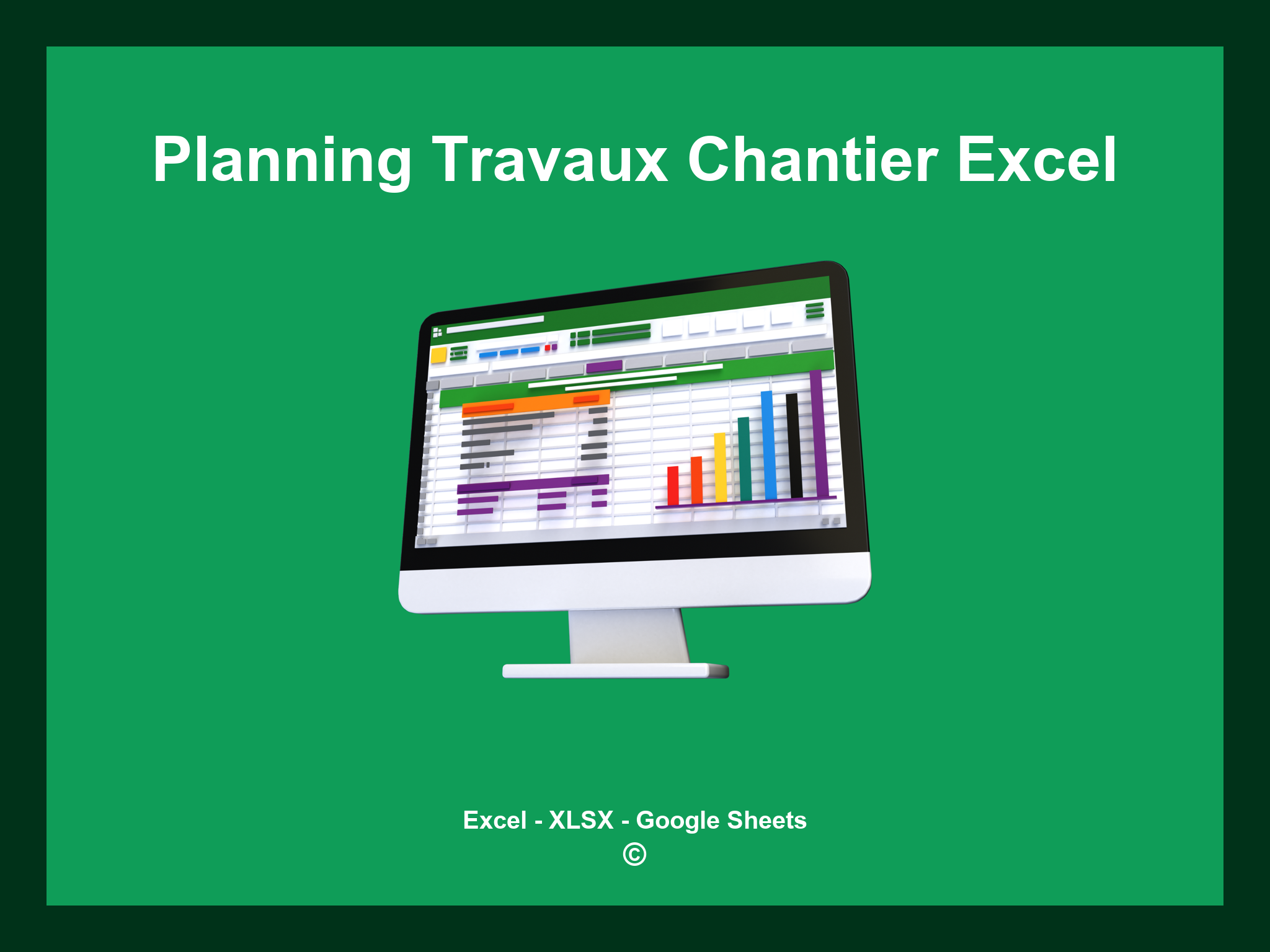 Planning Travaux Chantier Excel